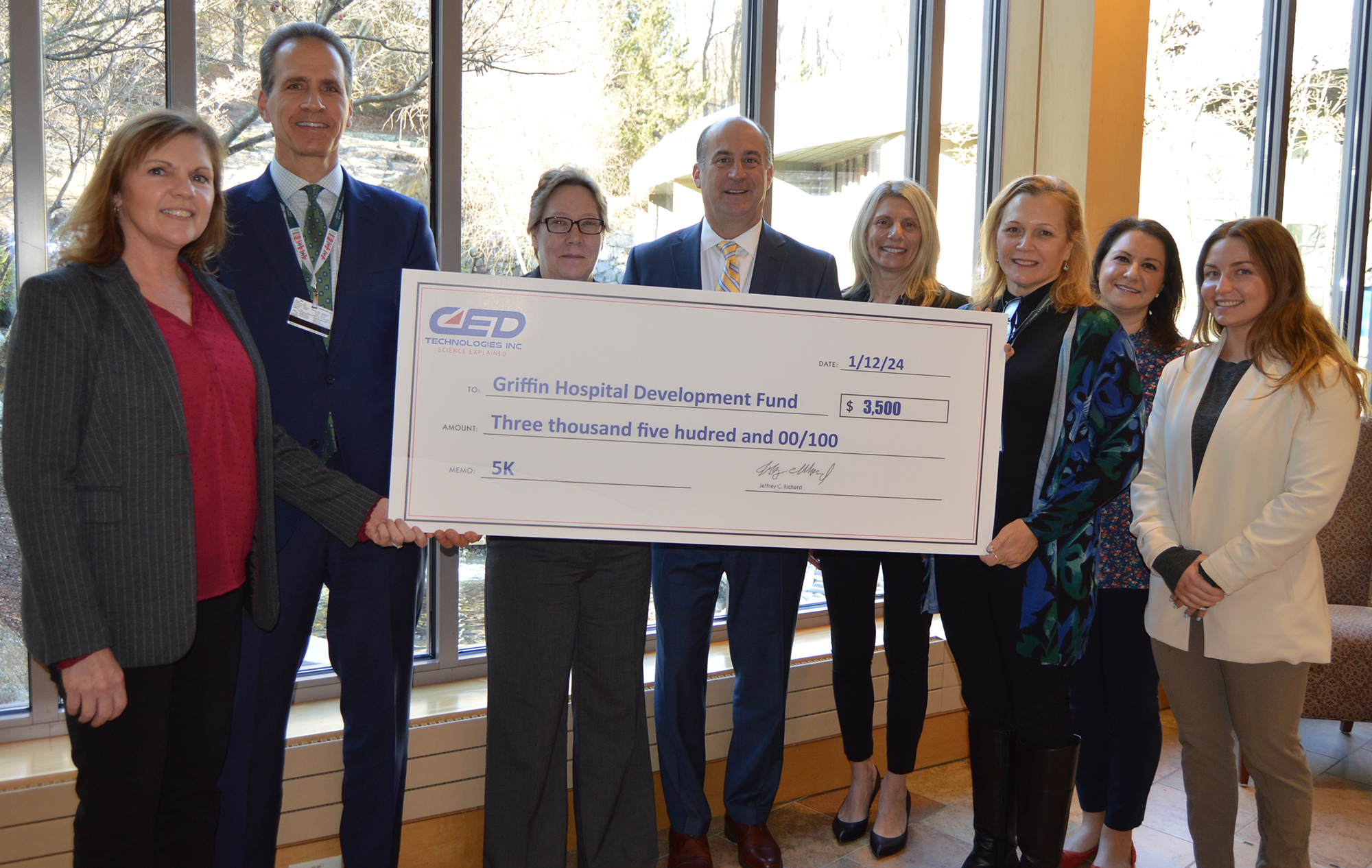 CED Technologies in Shelton Donates $3,500 to The Center for Cancer ...